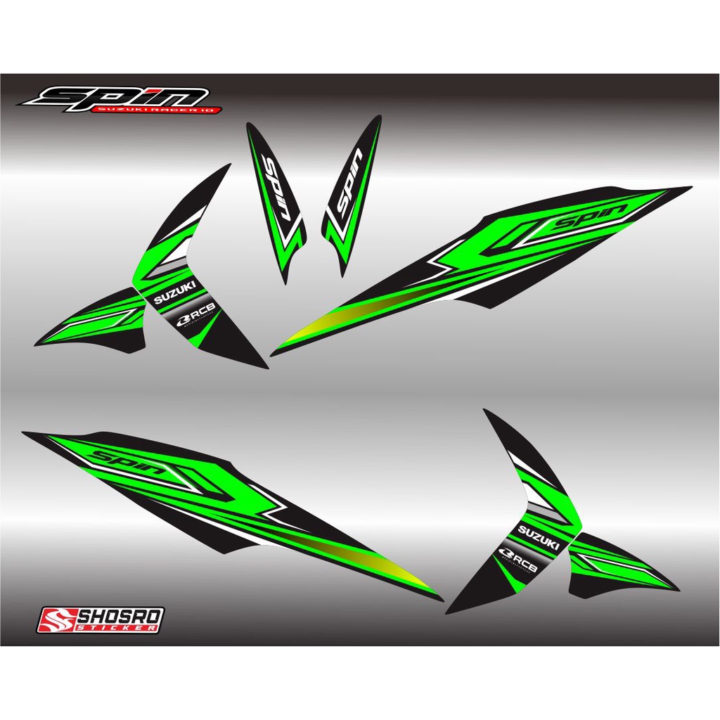 STIKER VARIASI (COD/STIKER/STRIPING/VARIASI MOTOR MATIC SUZUKI SPIN ...