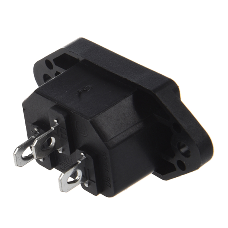 IEC 320 C14 Male Plug 3 Pins PCB Panel Power Inlet Socket Connector ...