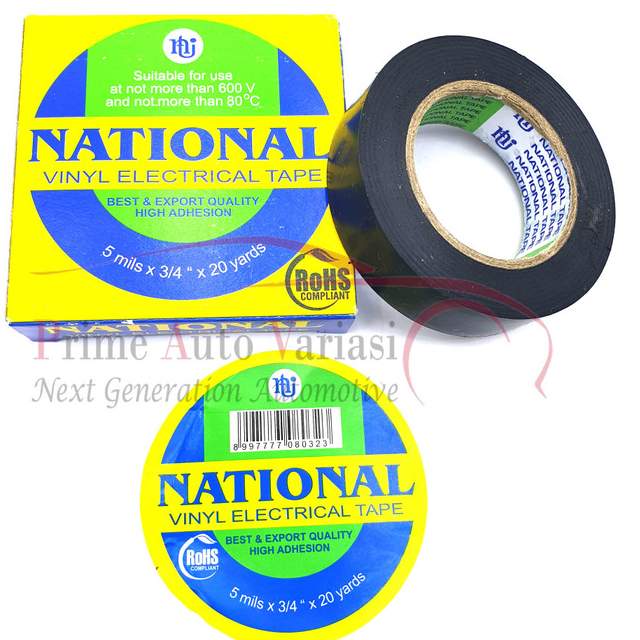 ISOLASI LISTRIK SOLASI KABEL LISTRIK NATIONAL - BLACK | Lazada Indonesia
