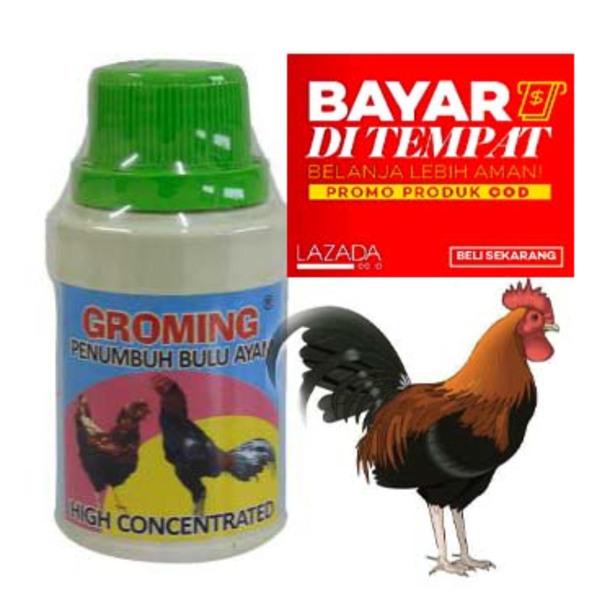 Groming 100ml - Obat Suplemen Vitamin Nutrisi Penumbuh Bulu Ayam TG ...