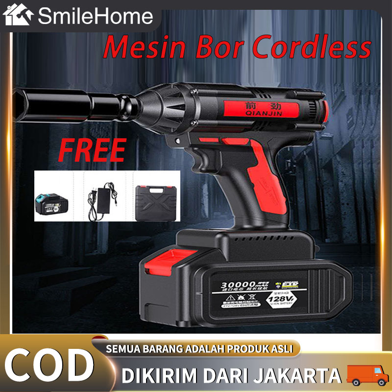 TERMURAH Cordless Impact Wrench Brushless / Bor Baut Baterai 15000mah ...