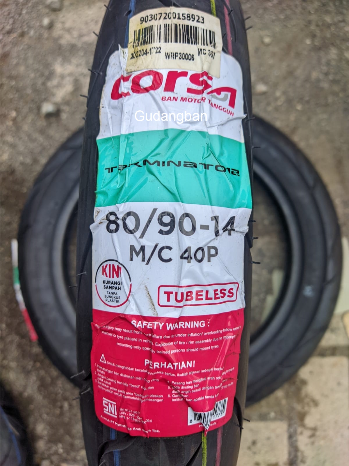 Ban luar Corsa Terminat 012 80 90 14 Tubeless Motor Matic terminator ...