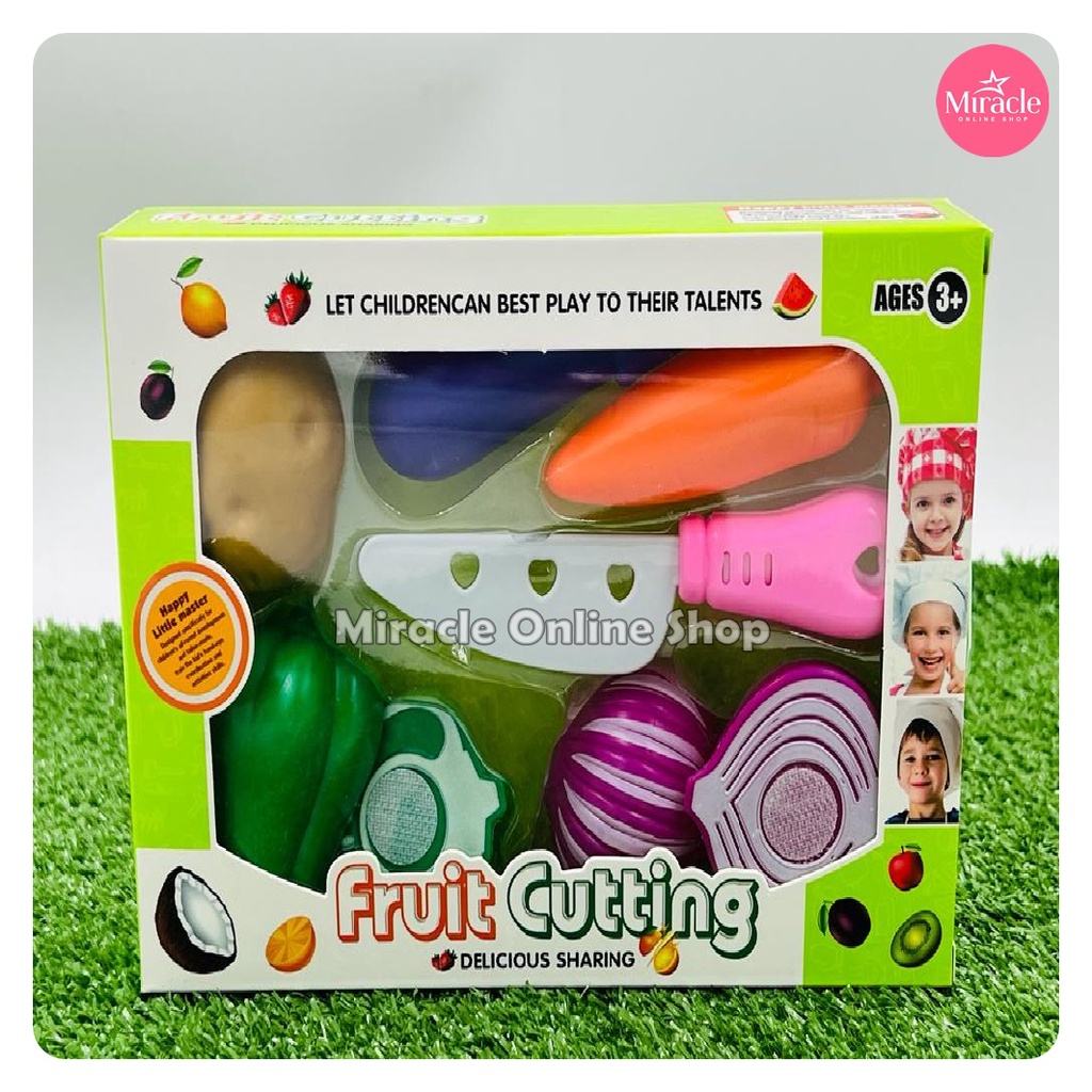 Mainan Anak Buah Buahan Potong Sayur Cutting Fruit Box | Lazada Indonesia