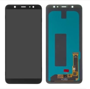 LCD SAMSUNG A6 PLUS A605 FULLSET + TOUCHSCREEN BLACK ORIGINAL OEM ...