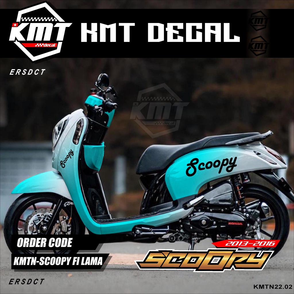 (BISA COD) Decal Scoopy full body Full Blok Skuter Scoopy - Dekal ...