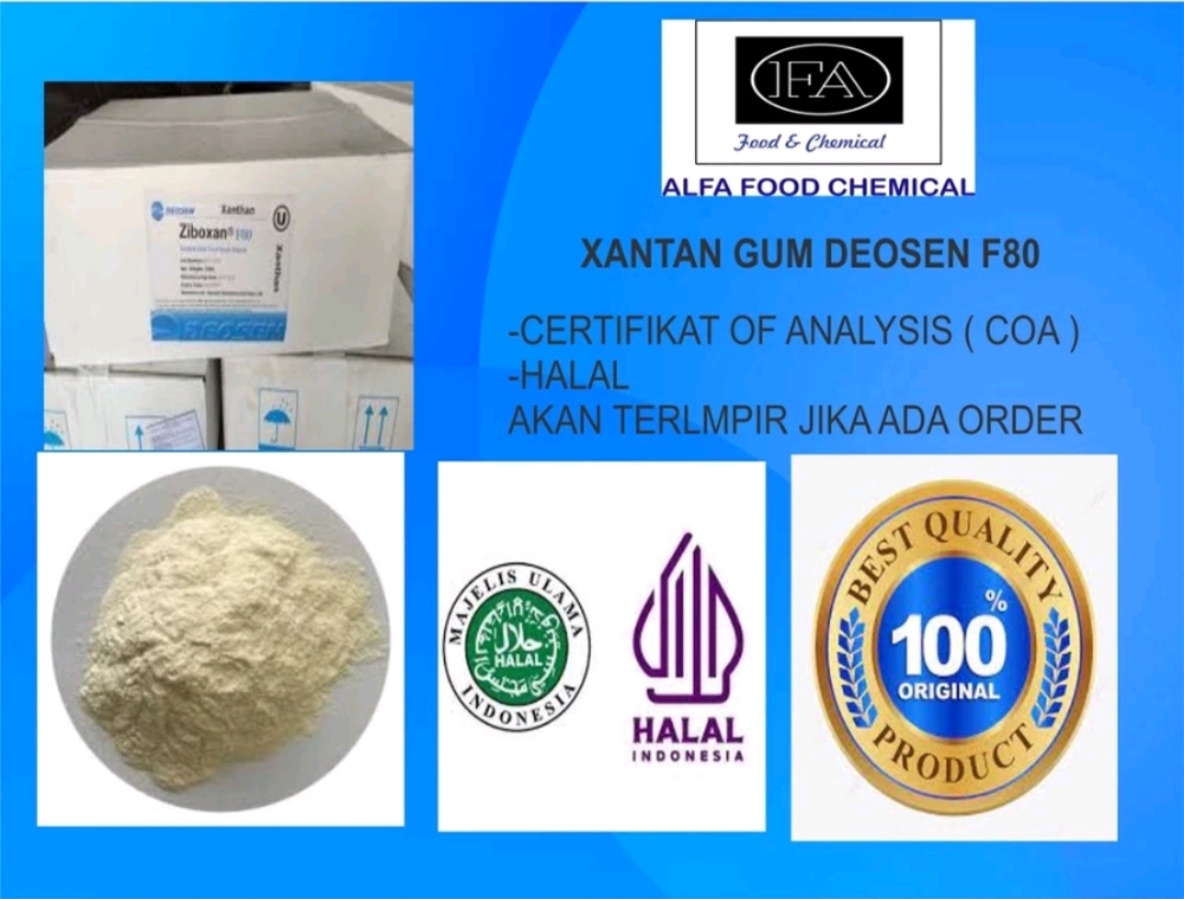 XANTHAN GUM DEOSEN F80/PENGENTAL MAKANAN DAN MINUMAN PACKINGAN 1 KG DAN ...