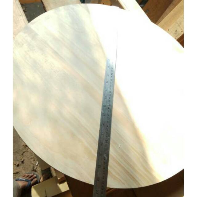 Papan Makan Putar Kayu Pinus Wooden Lazy Susan Meja Putar Kayu Cake ...