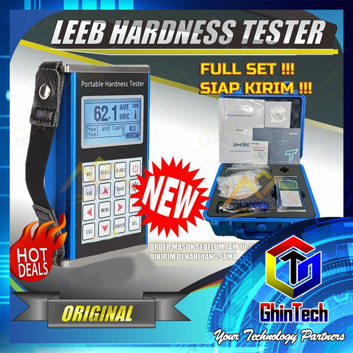 ALAT UJI KEKERASAN BESI BAJA LOGAM PORTABLE TESTER HARDNESS LEEB ...
