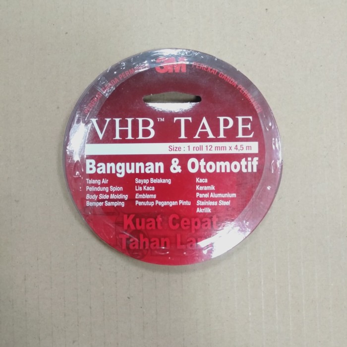Double tape VHB 3M busa ukuran 12mm×4.5m | Lazada Indonesia