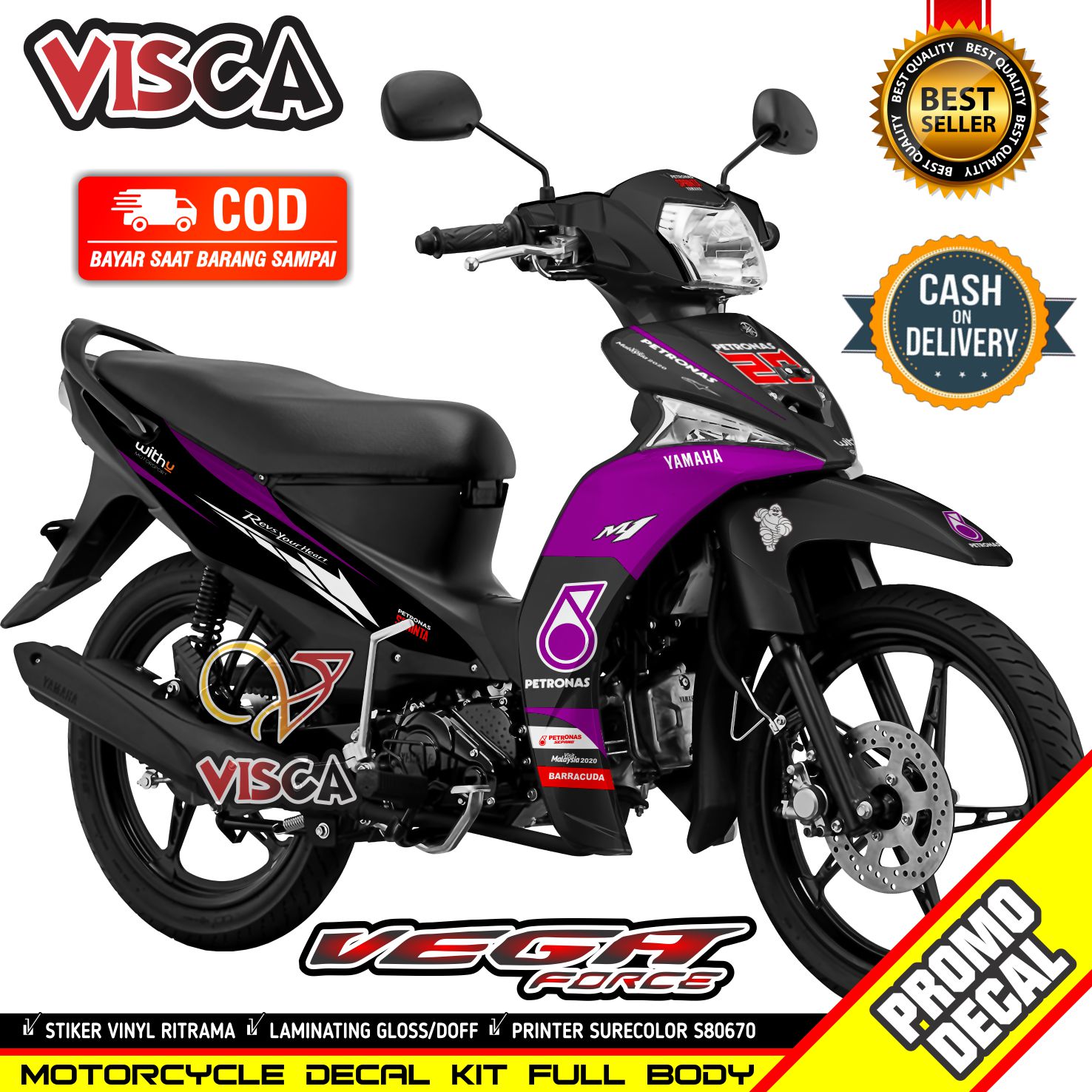 Decal Vega Force Full Body Stiker Vega Force Full Body Striping Vega ...