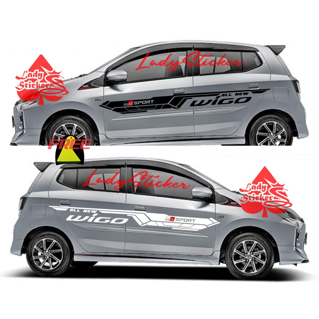 CUTTING STICKER MOBIL WIGO GR SPORT STRIPING STICKER MOBIL TOYOTA WIGO ...