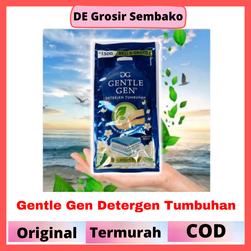Gentle Gen Detergen Cair Konsentrat Tumbuhan 55ml Dapat 1 Renceng Isi 6 ...