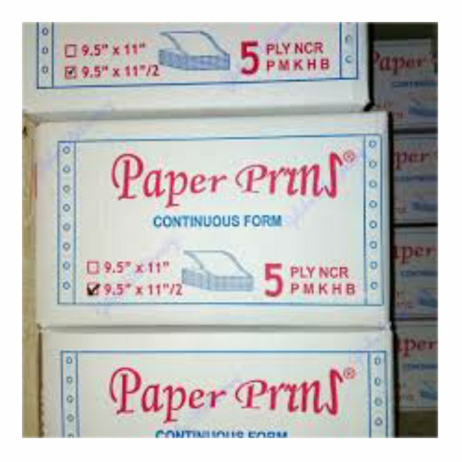 Continuous Form Paper Prins K5 / Kertas Komputer 5 Rangkap 5 Ply 9 1/2 ...