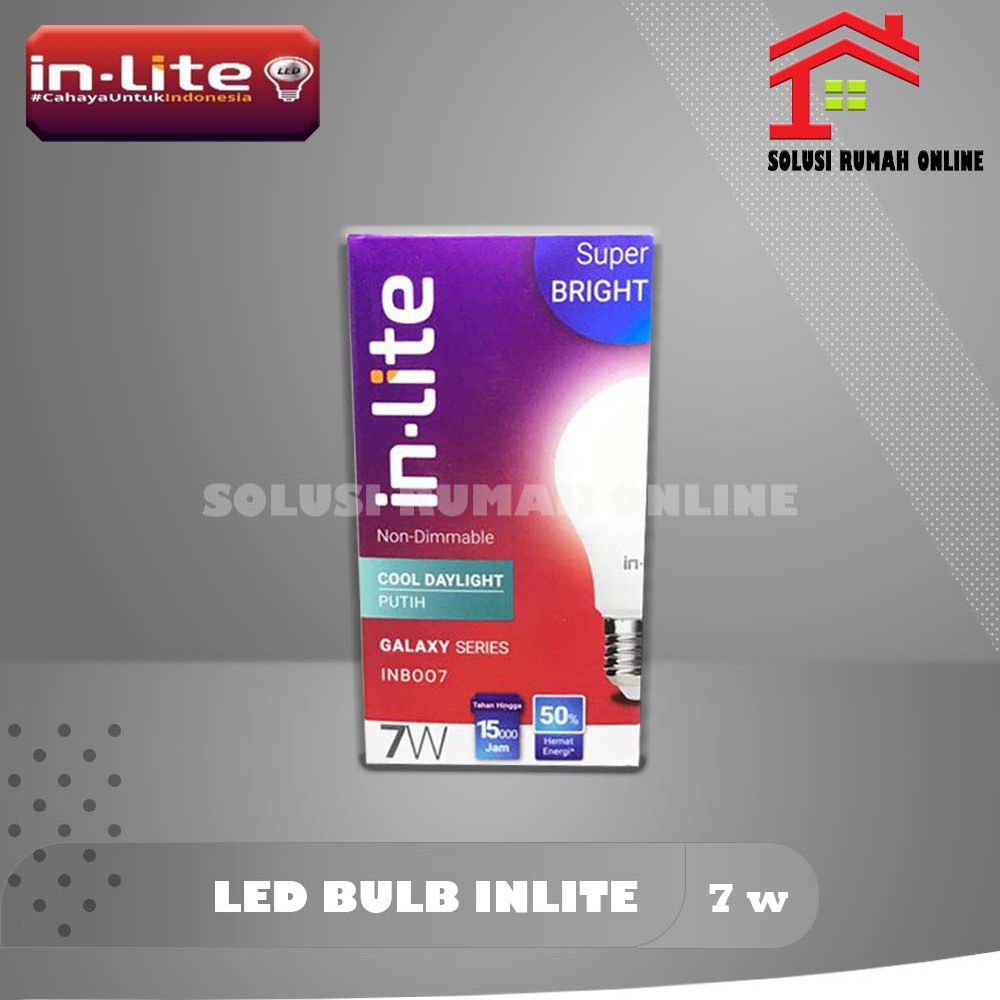 Lampu LED INLITE 3w 5w 7w 9w 12w 15w 18w 25w Blub INB007 | Lazada Indonesia