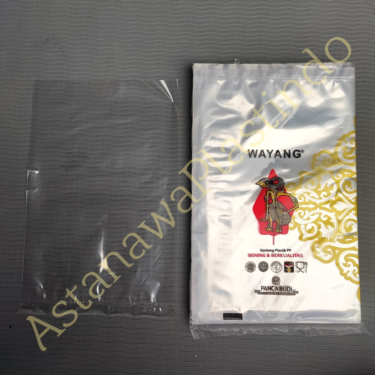 Plastik pp cap wayang plastic bening 03 13x20 merk wayang | Lazada ...