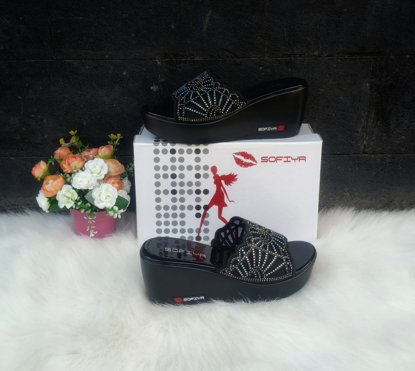 BISA COD WEDGES SOFIYA A7947-5/SOFIYA MODEL TERBARU/SANDAL WANITA ...