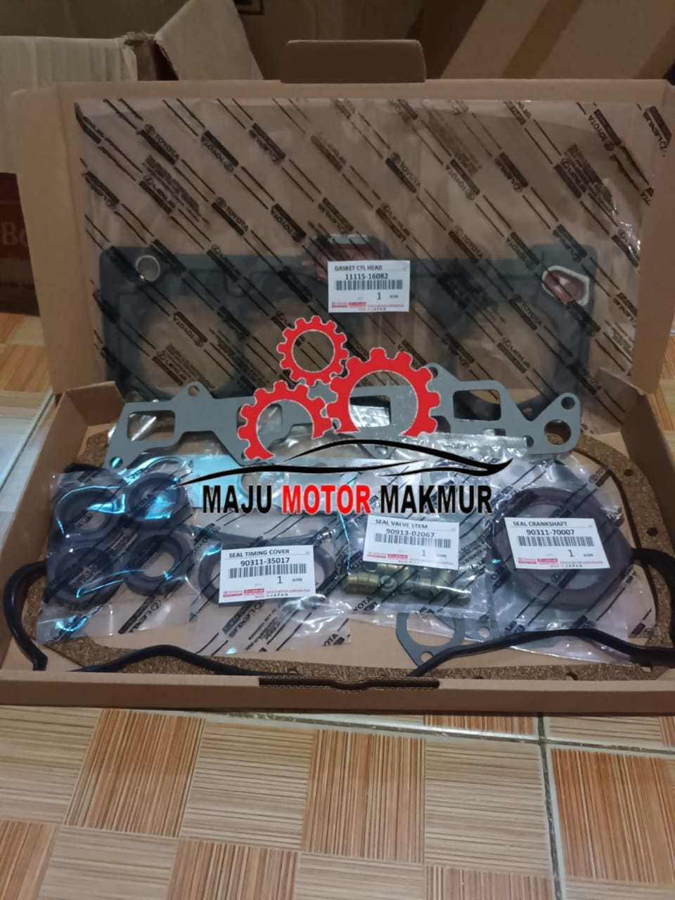 PAKING SET GASKET FULL SET PACKING SET TOYOTA COROLLA TWINCAM 1.6CC 4AF JAPAN ASBES/KLINGRIT ...