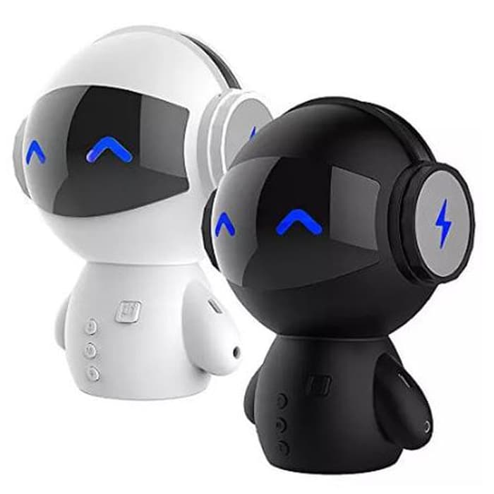2 in 1 Speaker + Power bank Bluetooth Model Robot Mini Lucu Unik ...