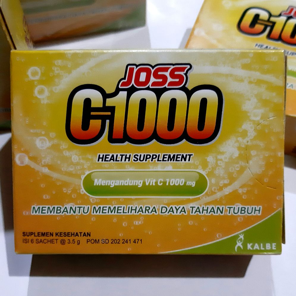 Vitamin Joss C1000 Box isi 12 Sachet - Vitamin C 1000mg | Lazada Indonesia