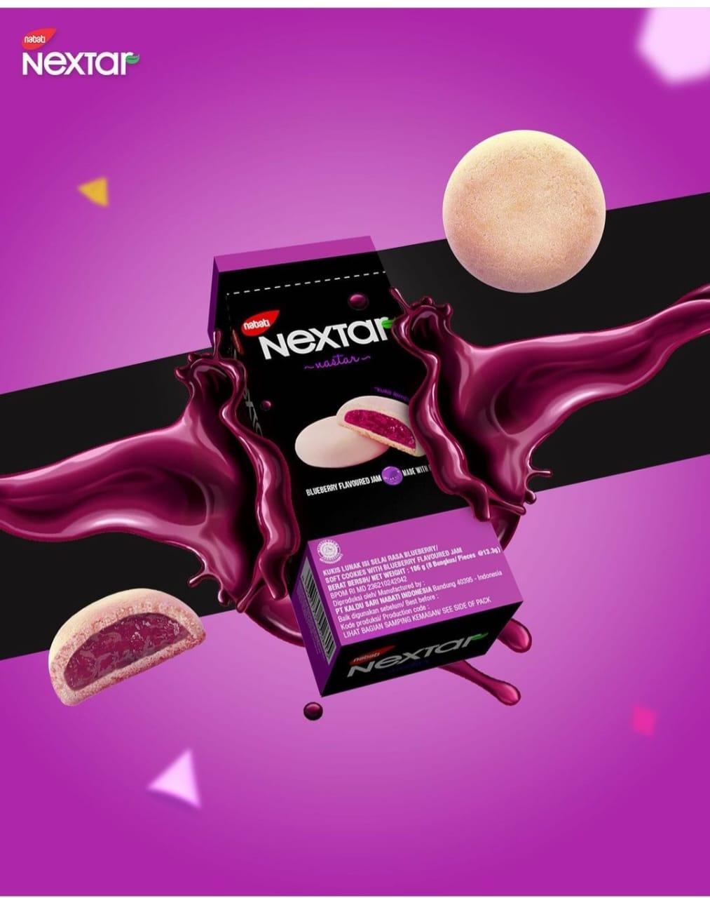 Nextar Nabati Rasa Blueberry 96 gram ( 8 bungkus x 12 gram) | Lazada ...