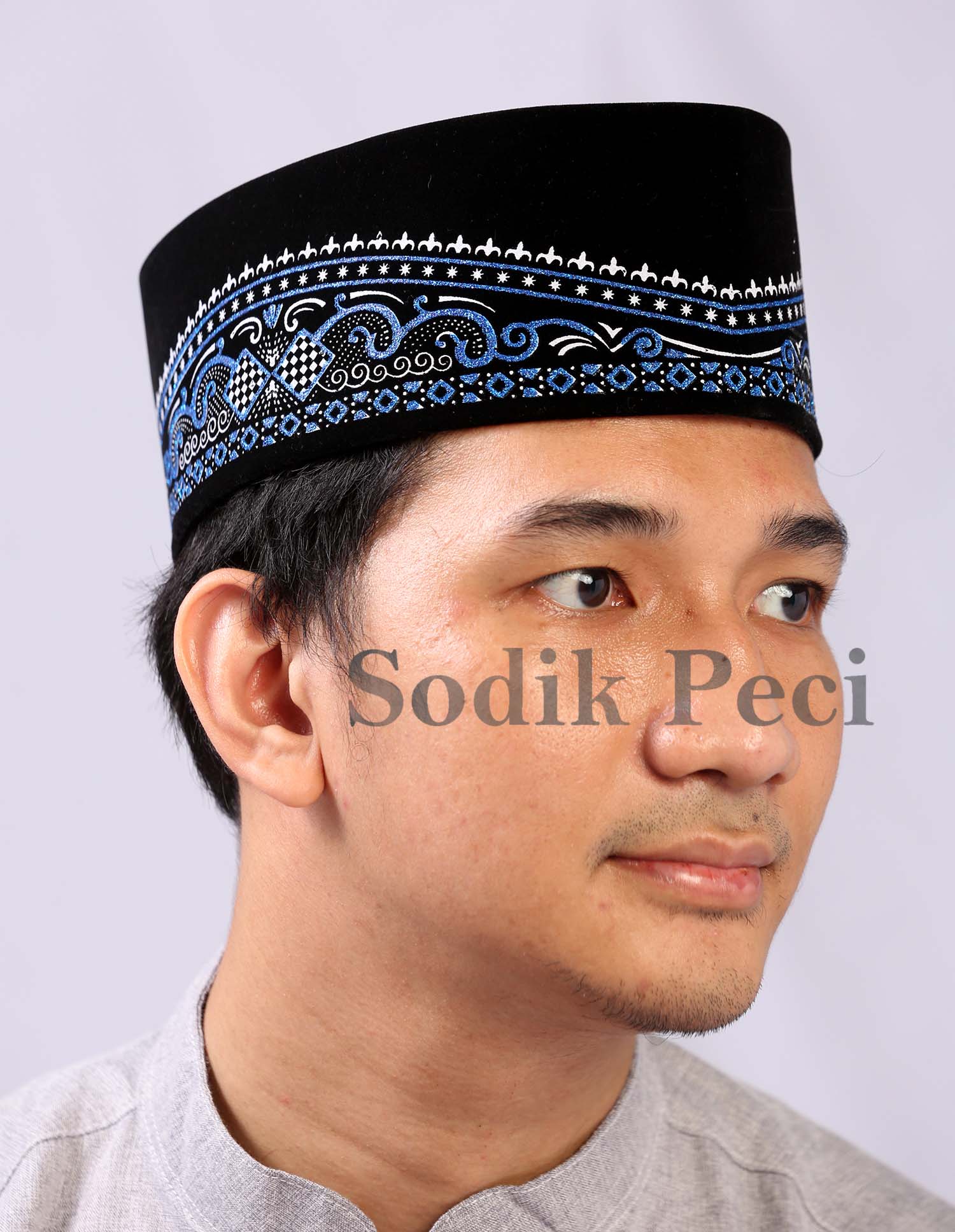 Peci Kopiah Songkok Nasional Bahan Beludru Motif Batik Tinggi 9 cm Tersedia Untuk Anak dan ...