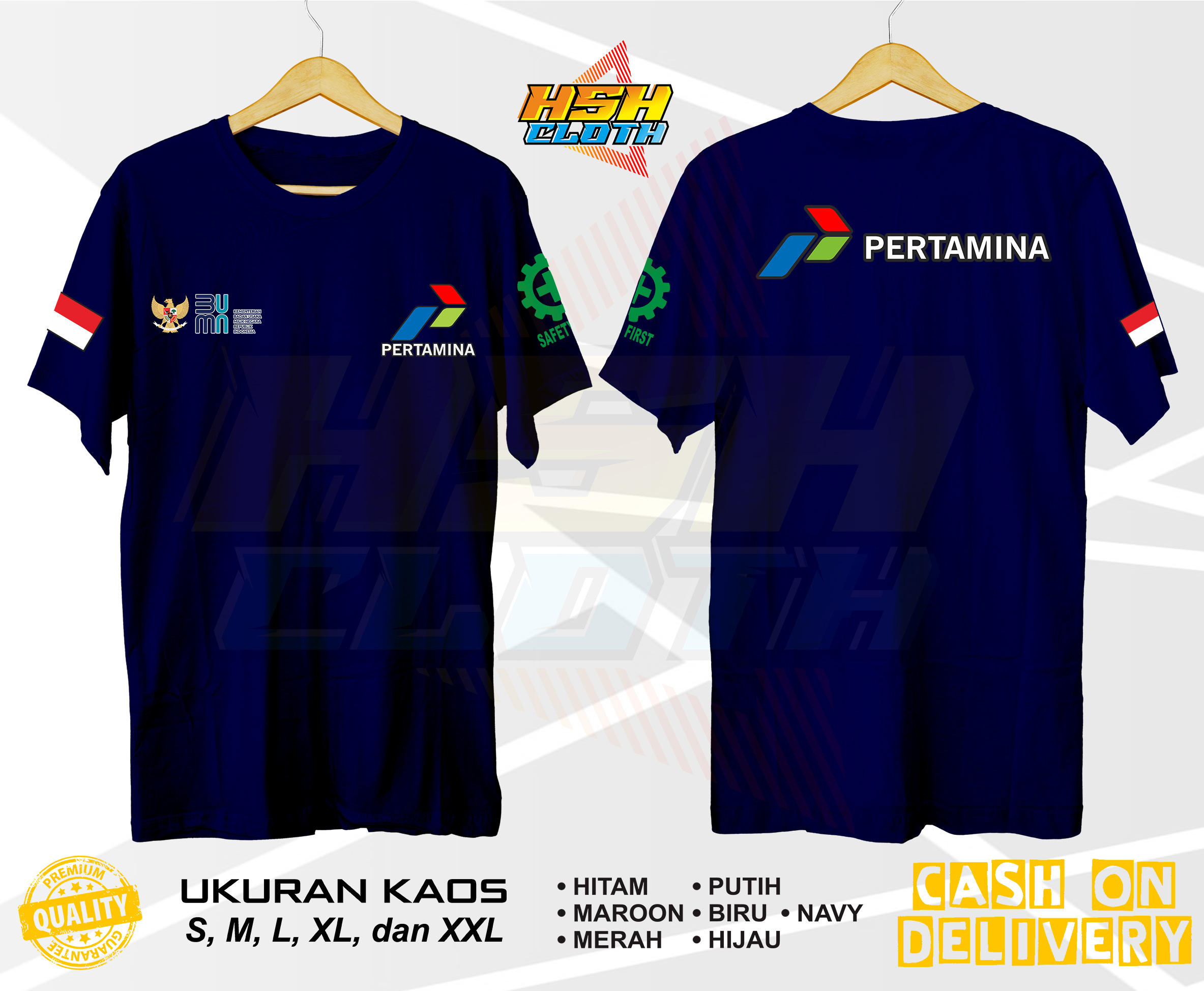 Kaos Pertamina Perusahaan BUMN Bisa Custom - Hshcloth | Lazada Indonesia
