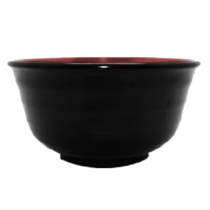 Onyx Oriental Bowl 6,5 Inch Mangkok Hitam Merah Melamin isi 6 Bowl ...