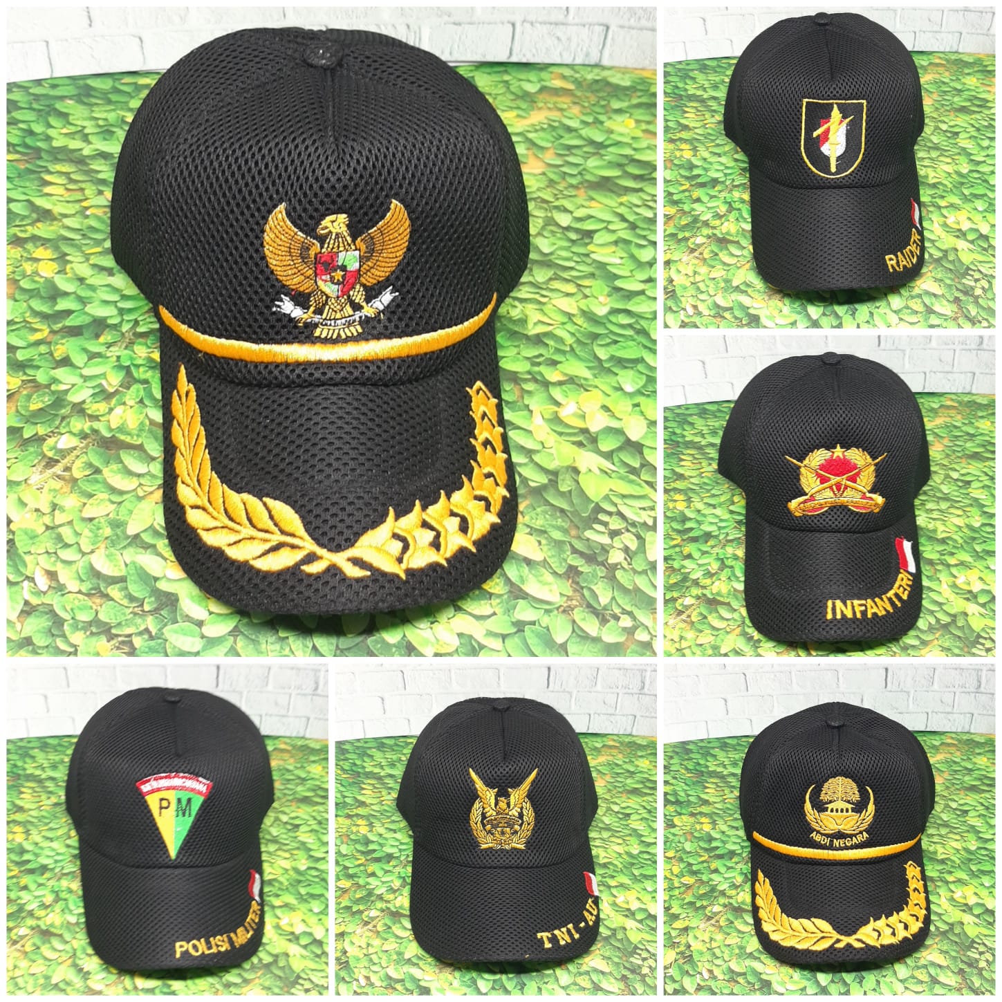 COD TOPI DOUBLE MESS PADI KAPAS TOPI KORPRI TOPI GARUDA TOPI TNI TOPI ...