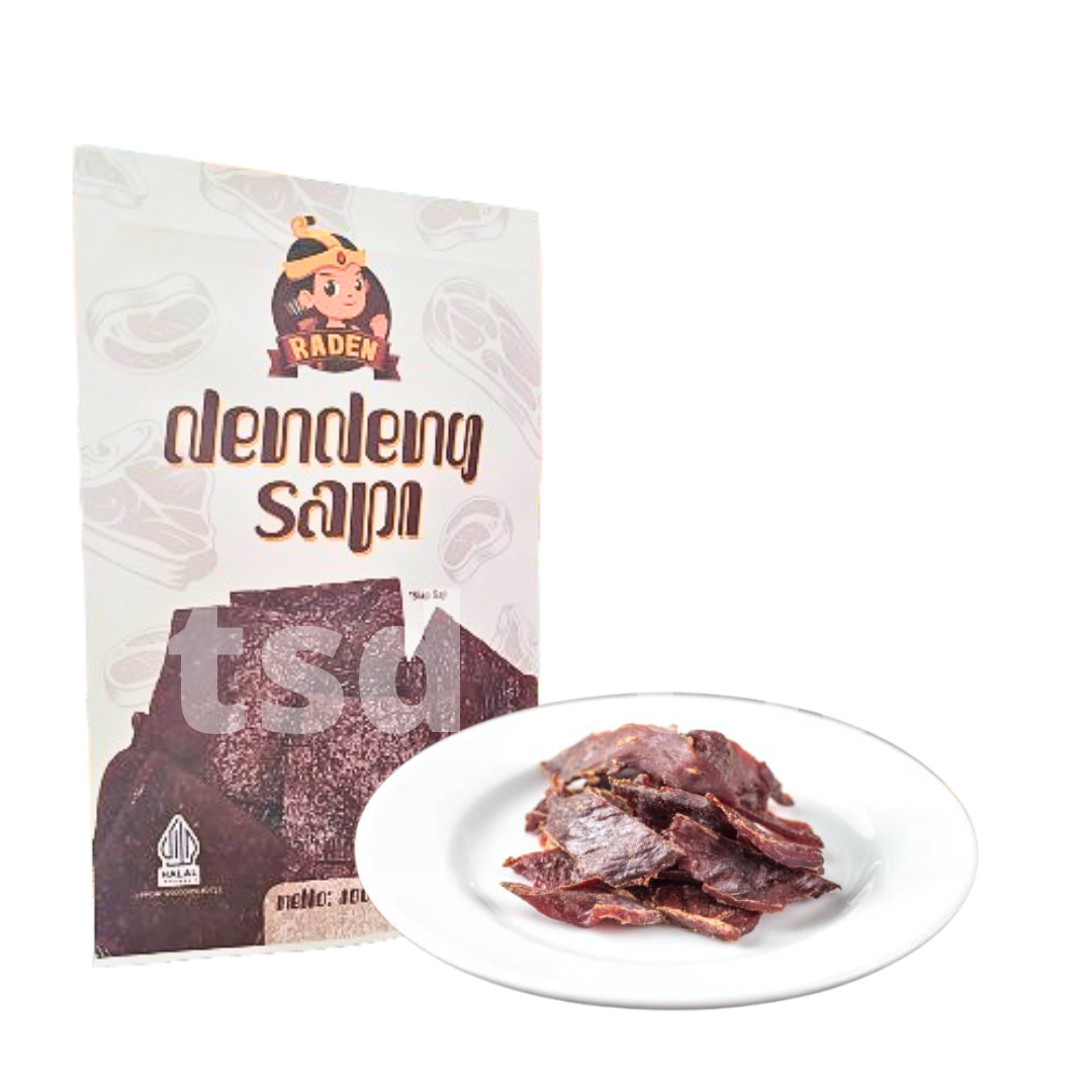 Dendeng Sapi Premium Merk Raden Lauk Bergizi dan Sehat Kemasan 100gram ...