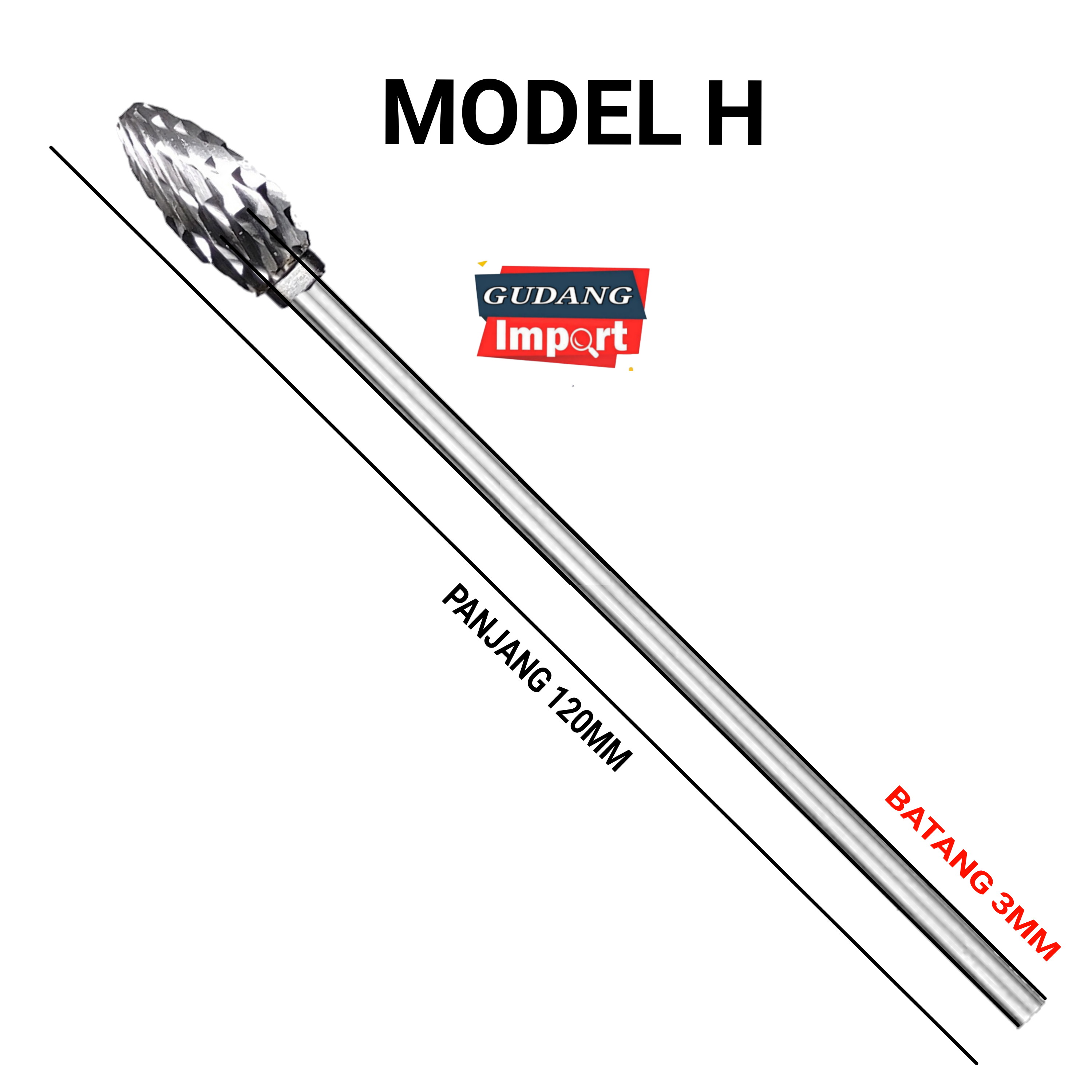 MATA BOR TUNER CUNER PORTING BESAR 6MM PANJANG 100MM | Lazada Indonesia