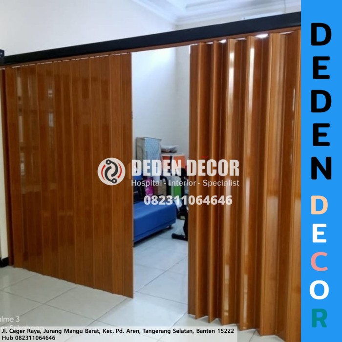Partisi Ruangan PVC - Pintu Lipat PVC - PVC Folding Door 2021 | Lazada ...