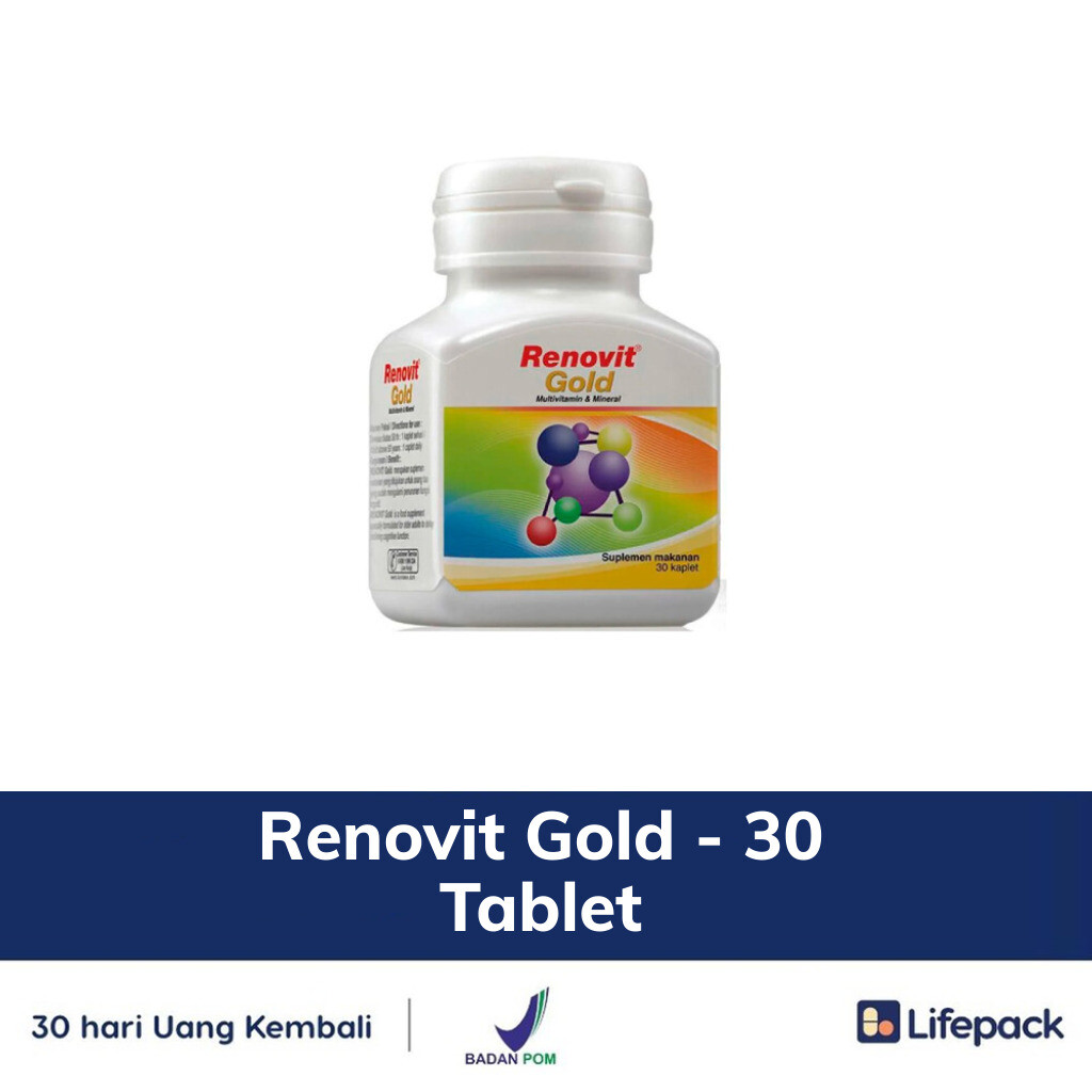 Renovit Gold - 30 Tablet - LIFEPACK | Lazada Indonesia