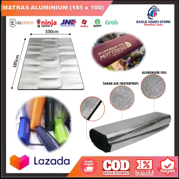 Matras Alumunium foil Camping 185 x 100cm - Matras Camping Kasur ...