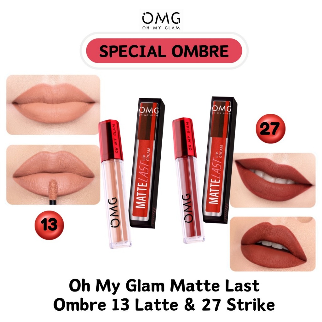 Paket Ombre Lipcream OMG | Ombre Coffee Edition | OH MY GLAM Matte Kiss ...