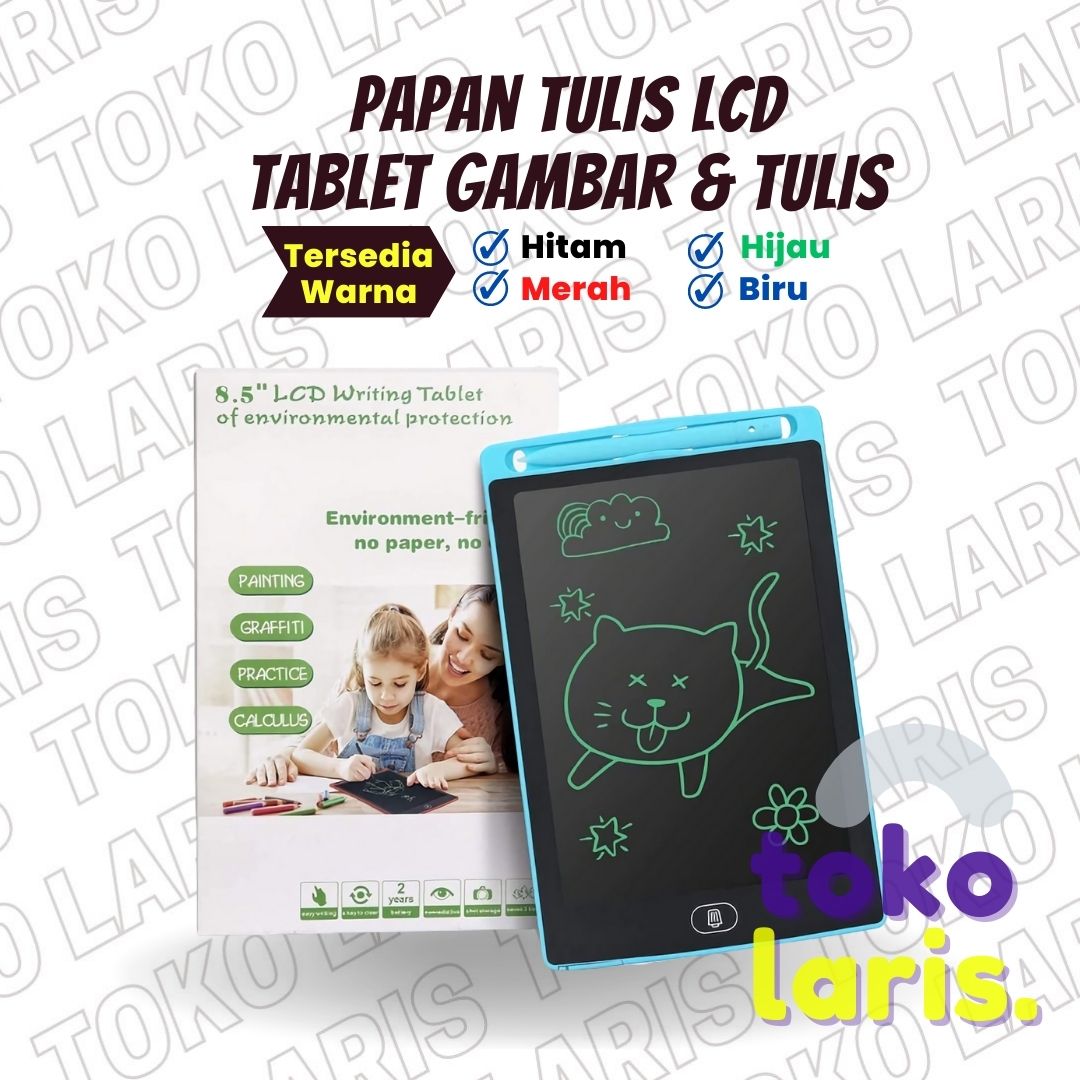 TABLET LCD DRAWING WRITING COLOR PAPAN TULIS ANAK ANAK DEWASA CANGGIH ...