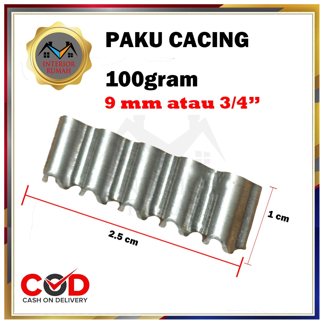 PAKU CACING / Paku Penyambung Triplek Kayu Nail (ISI 100 GRAM) | Lazada ...