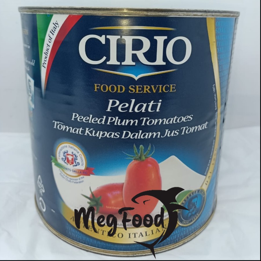 cirio tomato peeled 2.5kg pelati tomat kupas dalam jus tomat | Lazada ...