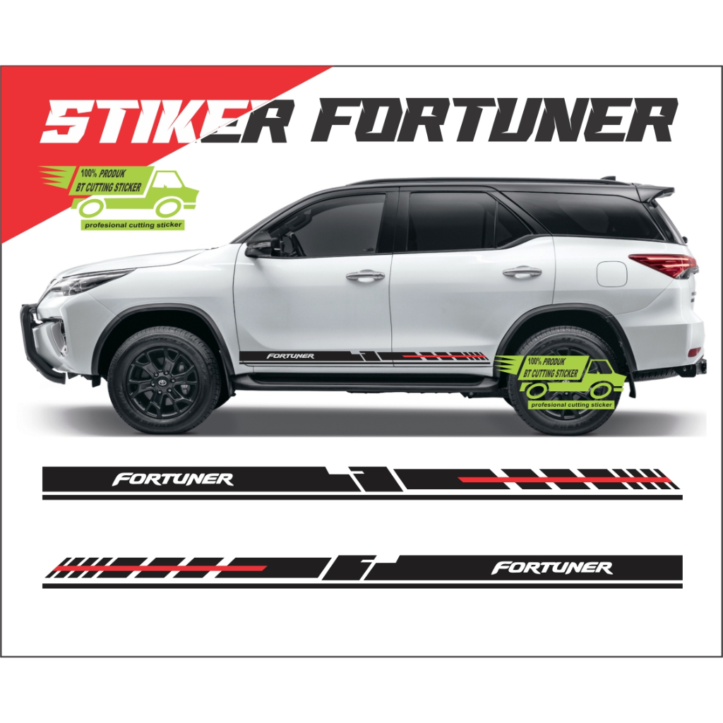 sticker fortuner stiker fortuner sticker mobil toyota fortuner sticker ...