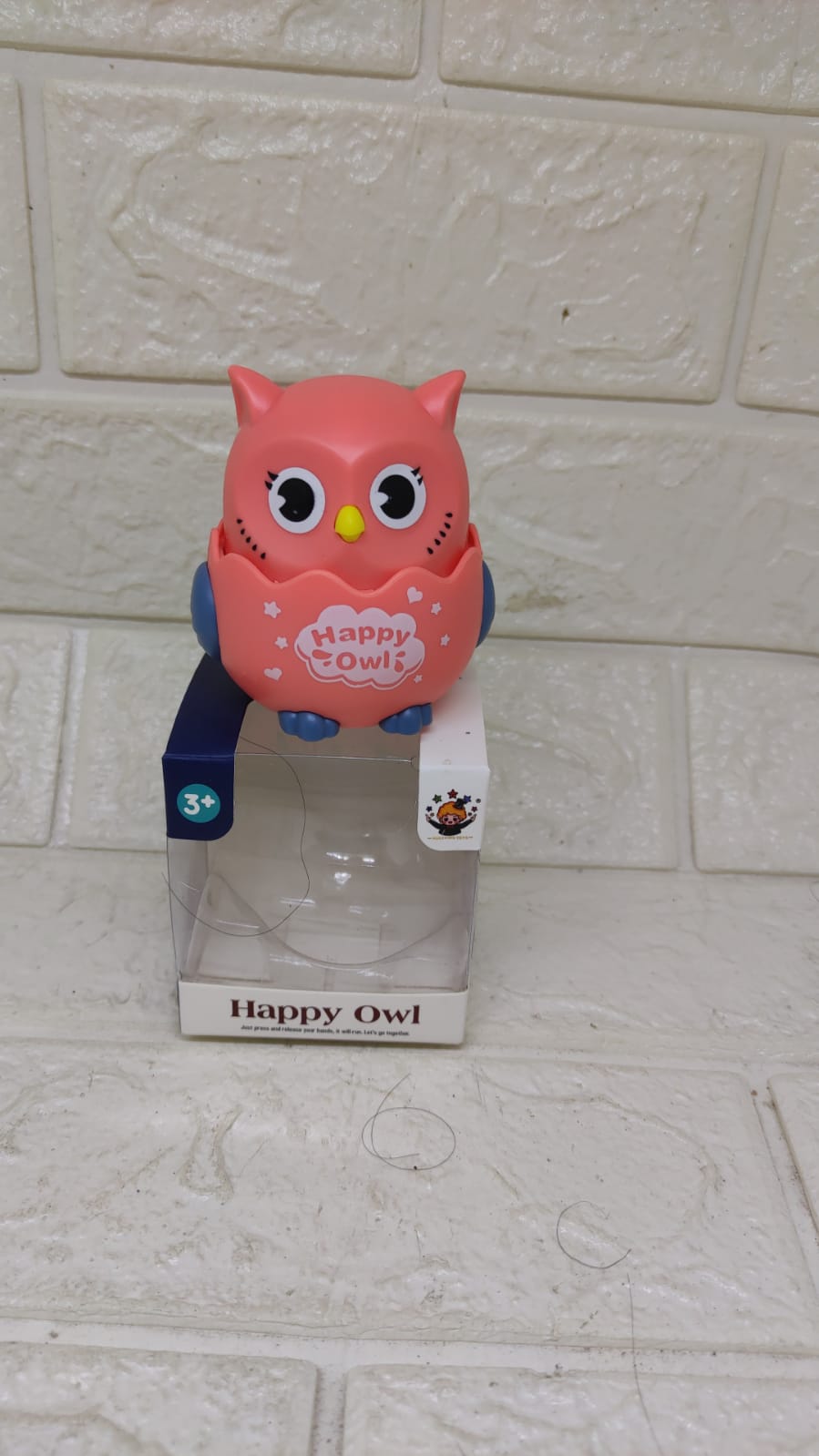 Mainan anak Happy Owl Tumbler Roda Rattle Roly Poly Owl Meluncur dengan ...