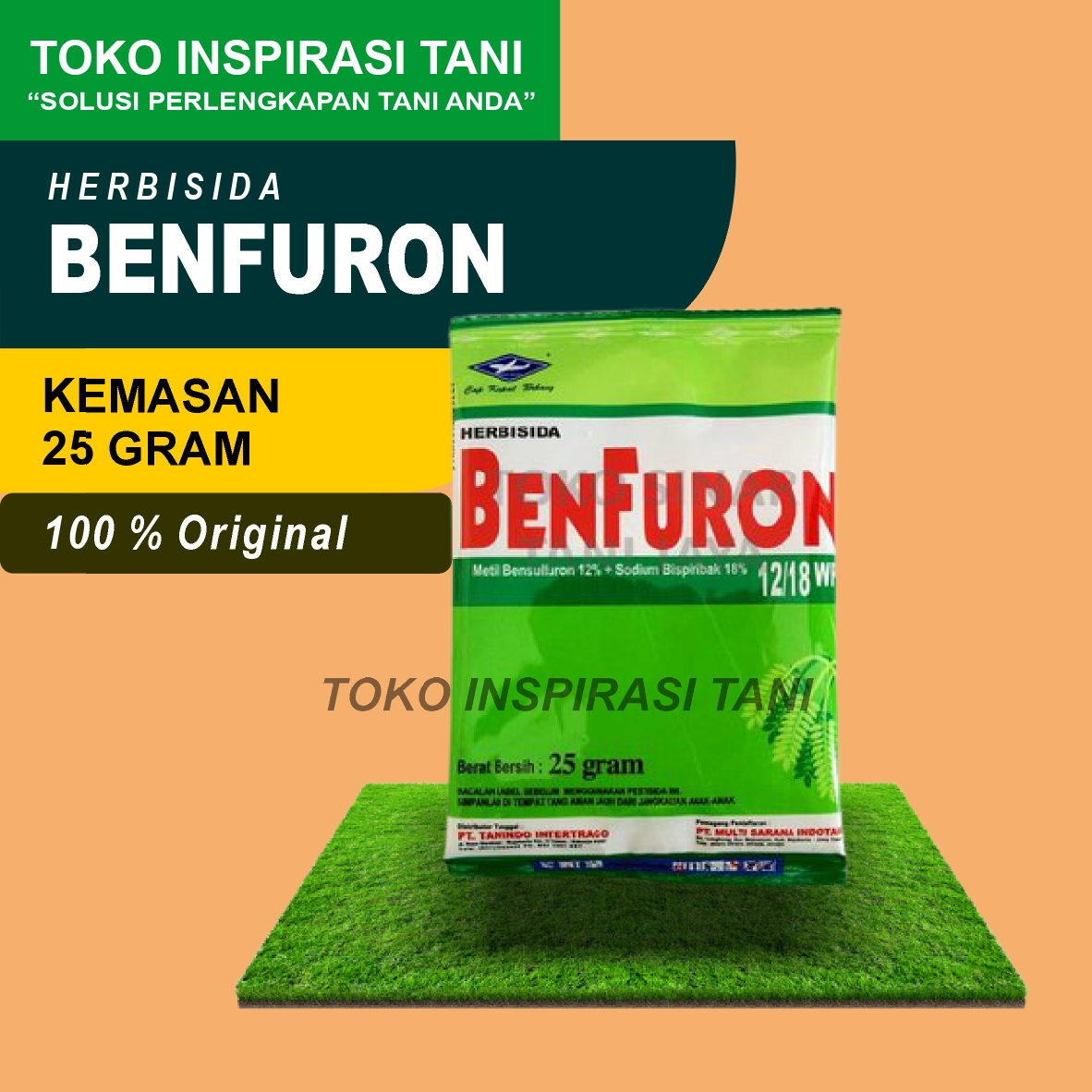Herbisida Benfuron Kemasan 25 gram/ Benfuron Kemasan 25 gram/Obat ...
