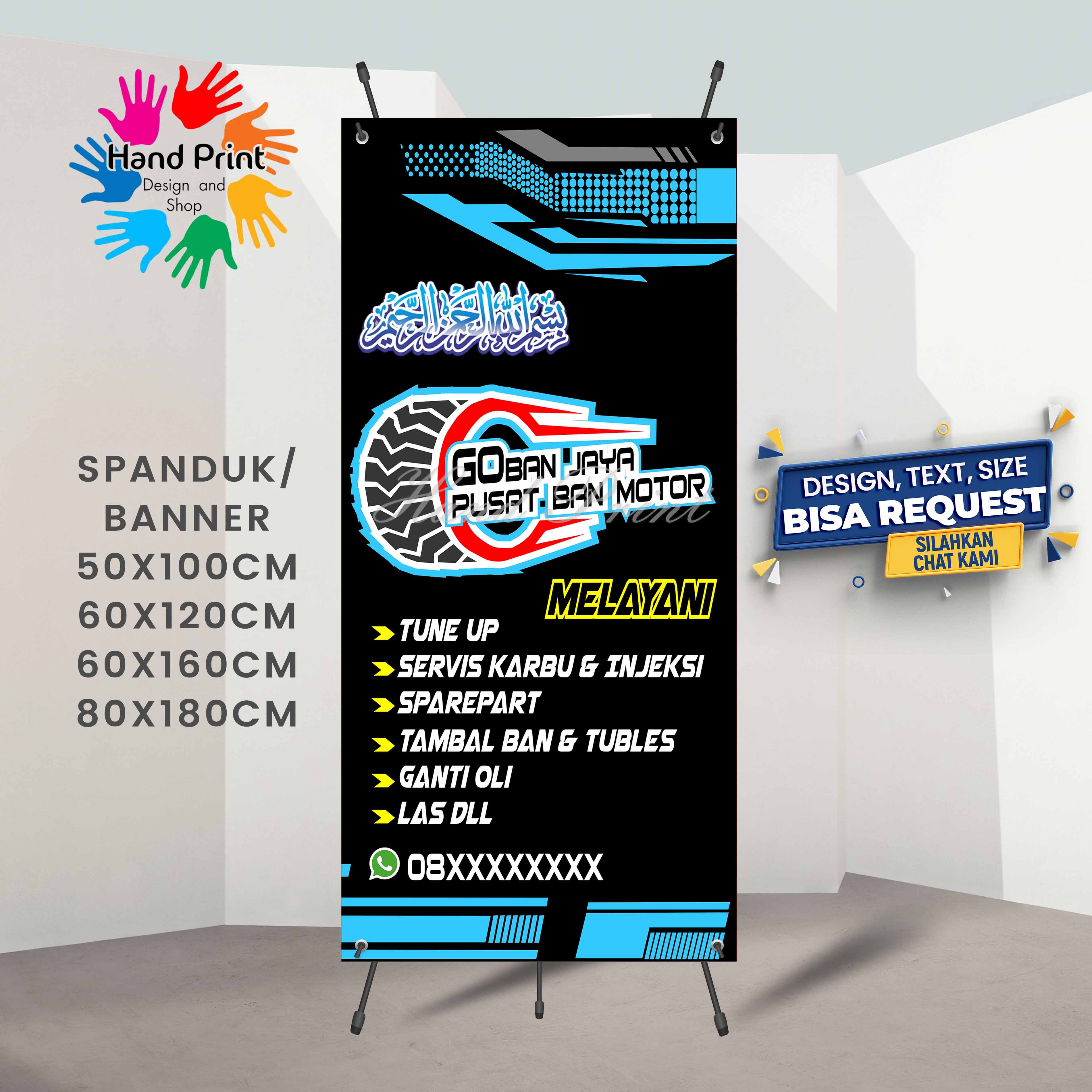 Cetak Spanduk Banner Pusat Ban Motor Dan Sperpat MMT Spanduk Custom ...