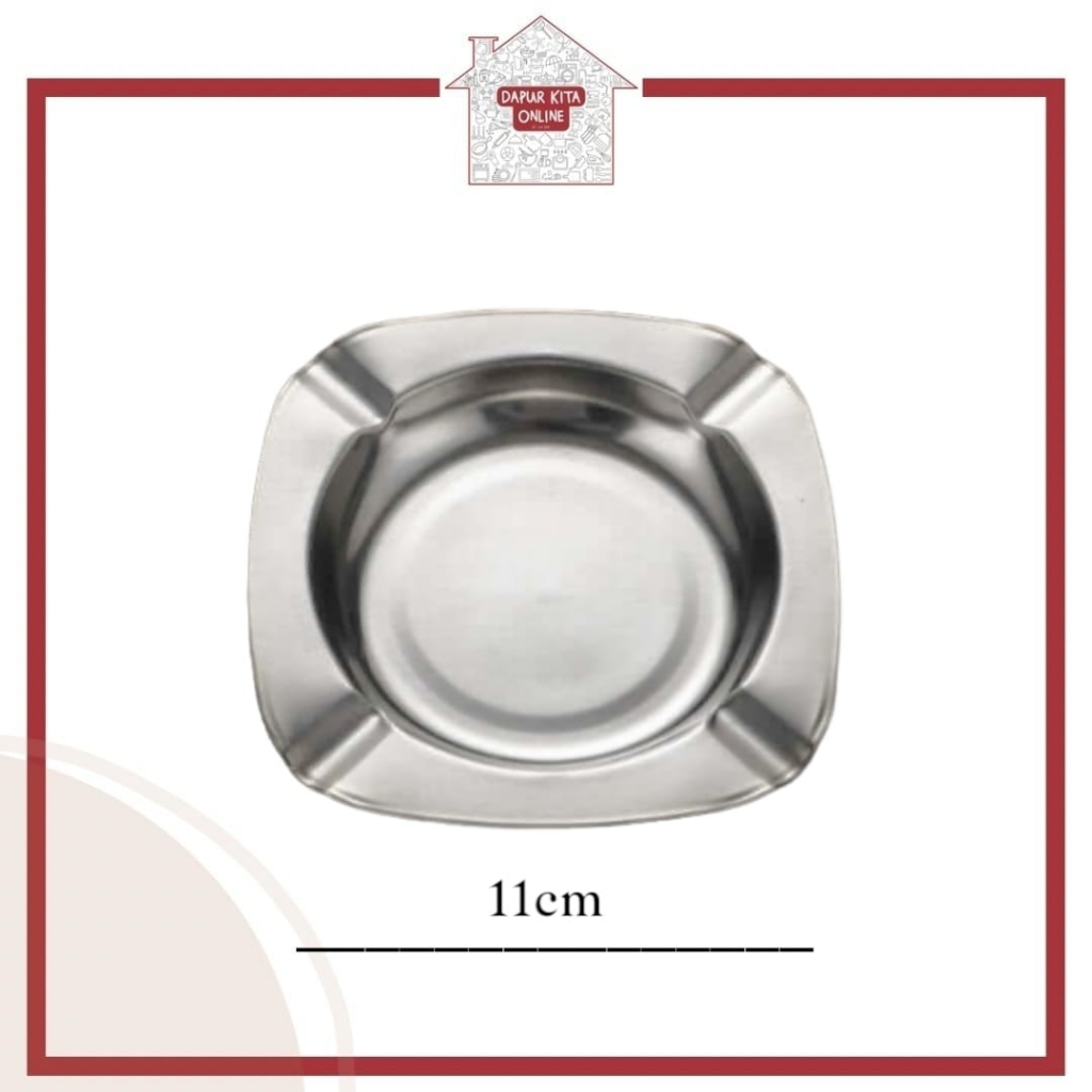 Asbak Petak ASB-01 / Asbak Rokok Stainless / Asbak Murah kotak / Tempat ...