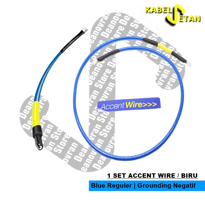 Kabel Setan Accent Wire Blue Reguler 1 Set Koil Booster Black Series ...