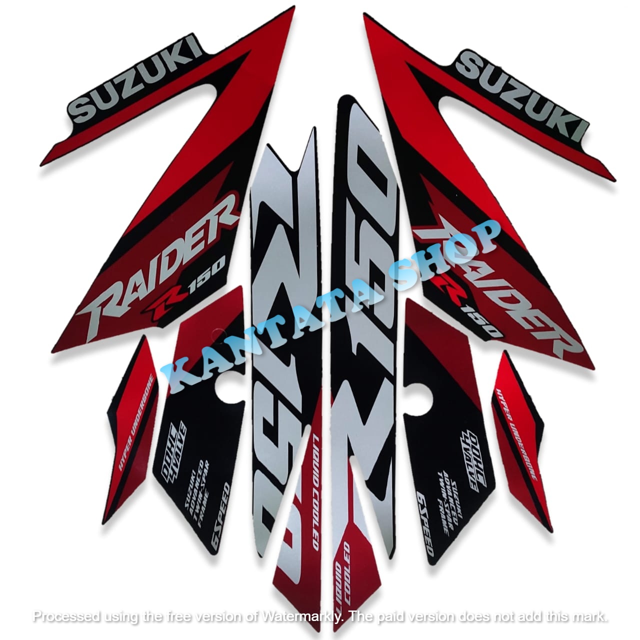 STIKER STRIPING MOTOR RAIDER R150 2024 SE SEPASANG STANDAR FULL SET ...