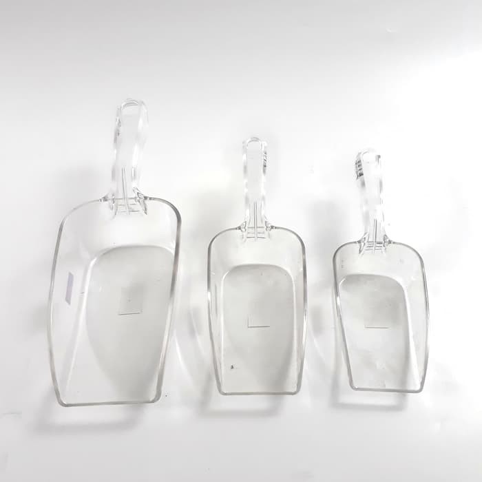 Serokan Sendok Es Transparan 350 ml Ice Cube Scoop Fujinex Mika Plastik ...