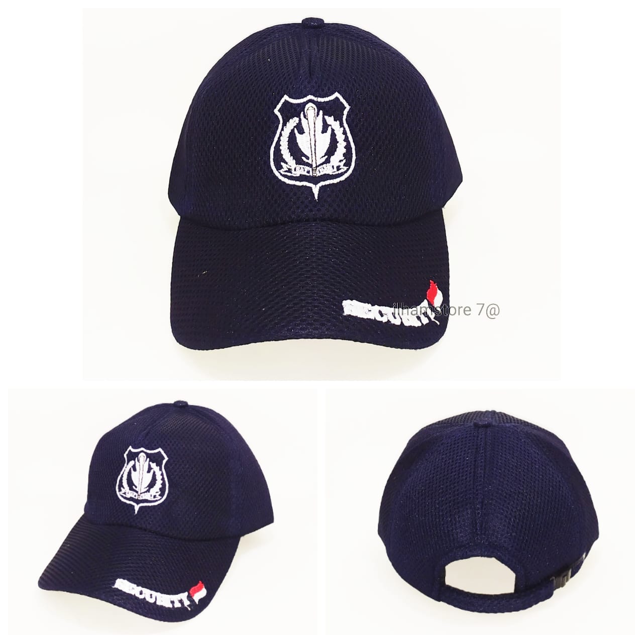 [COD]Topi Security jaring Pria Dan Wanita/Topi Satpam dan Security ...