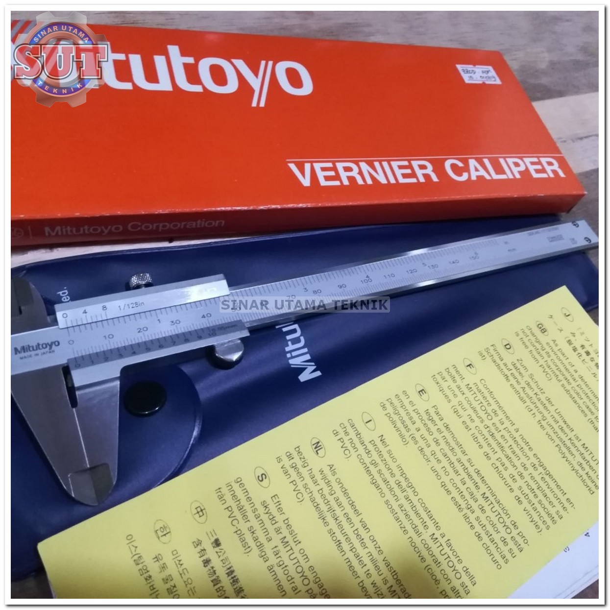 Vernier Caliper Mitutoyo 200 mm Sigmat Manual 8 Jangka Sorong 8 inchi ...