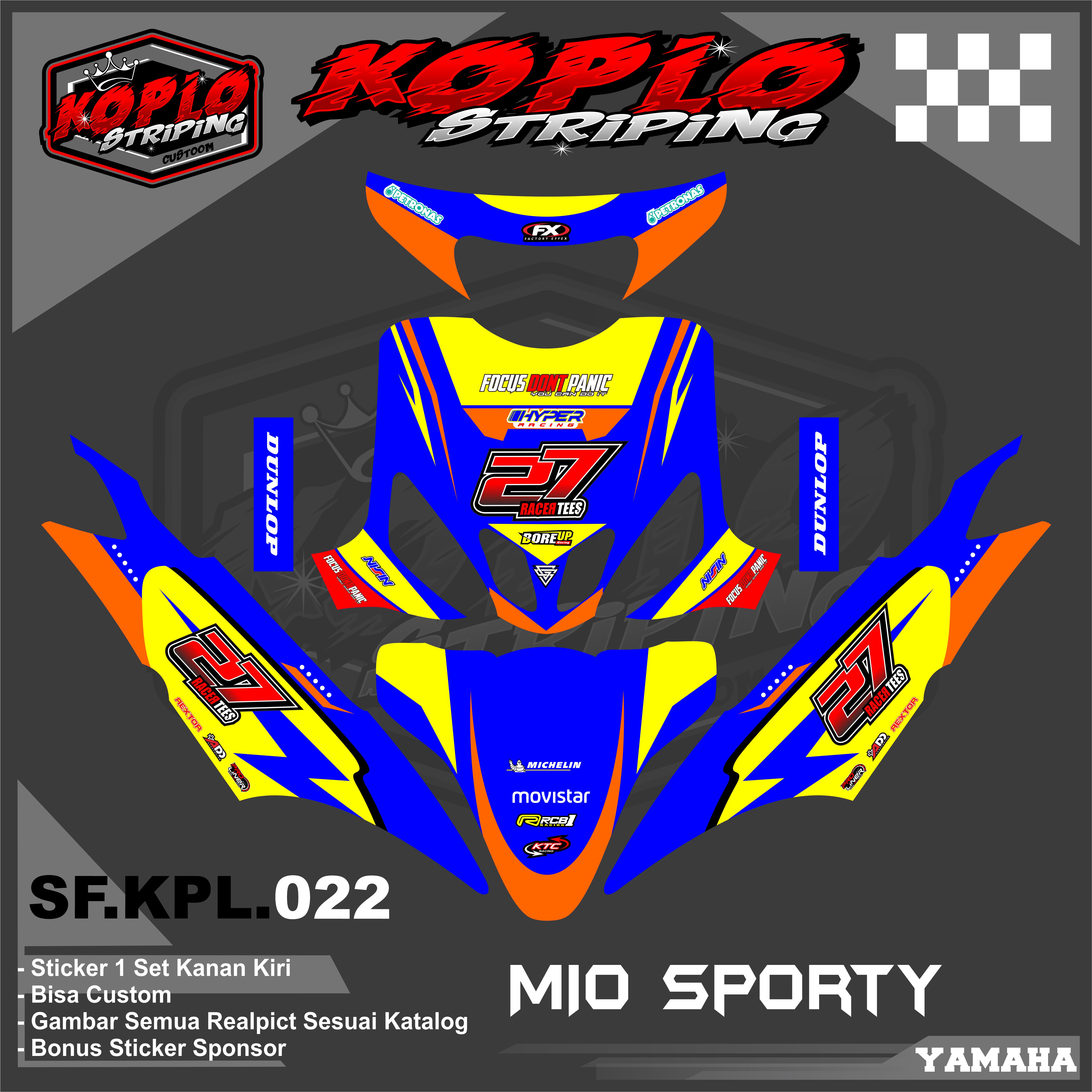 Stiker Decal Full Body Motor Yamaha Mio Sporty - Sticker Decal Full ...