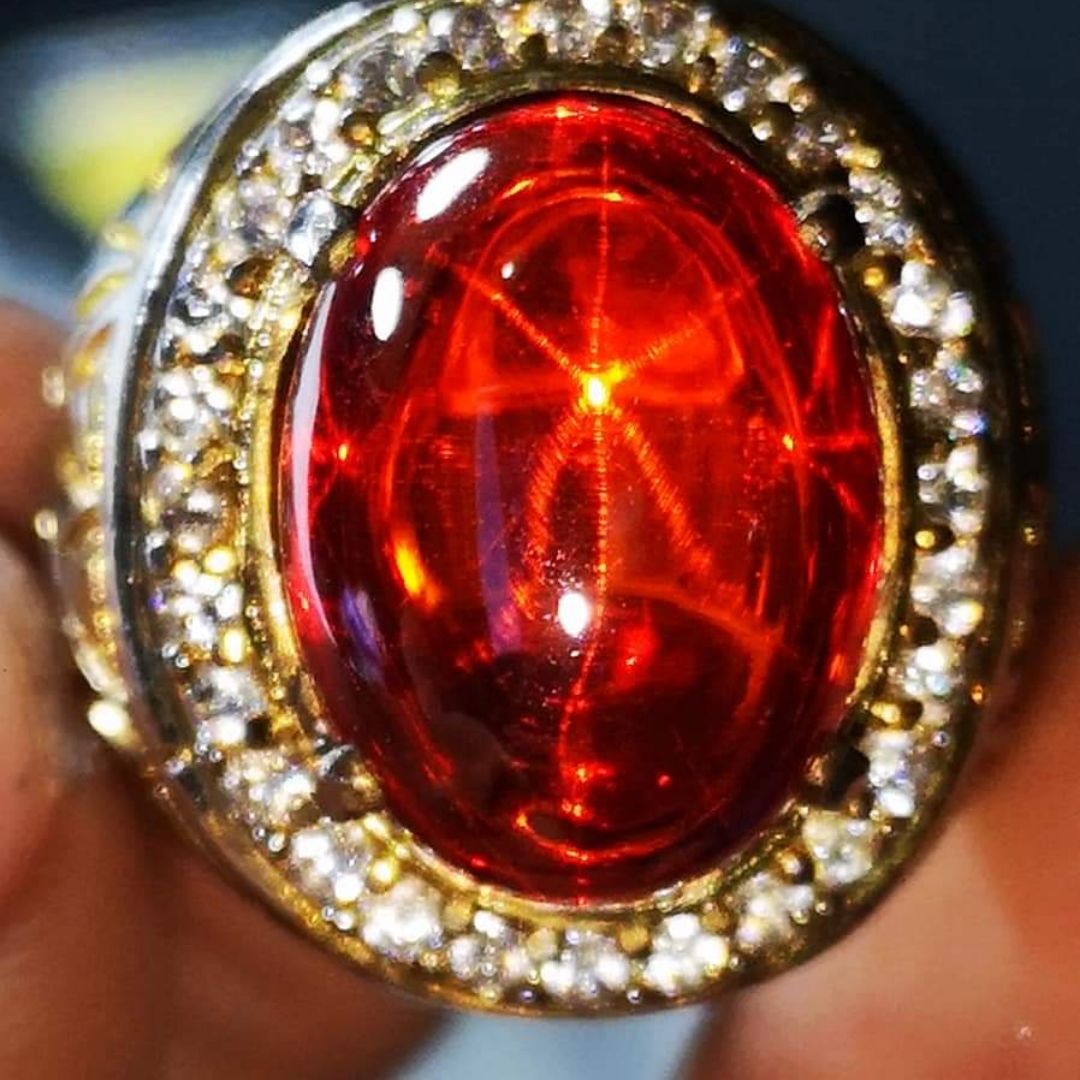Batu permata Red shafire star bangkok | Lazada Indonesia