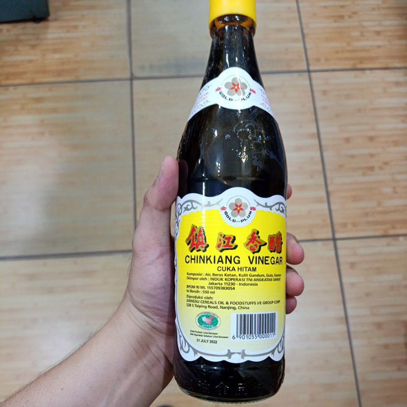 [Bumbu][Botol] 550ml ChinKiang Black Vinegar / Cuka Hitam import China ...